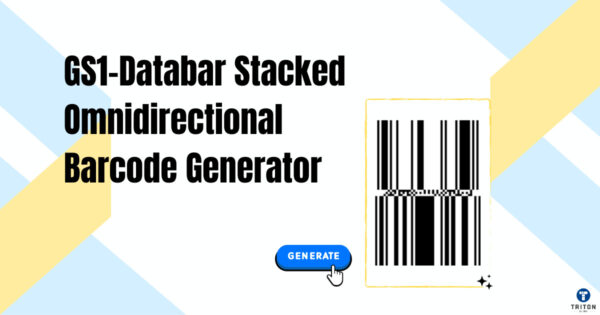 GS1 Databar Stacked Omnidirectional Barcode Generator