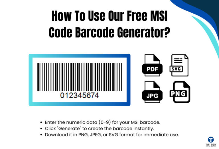MSI Code Barcode Generator