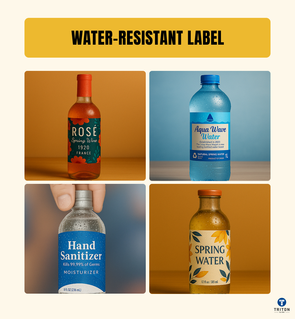 Waterproof Labels vs Water-Resistant Labels